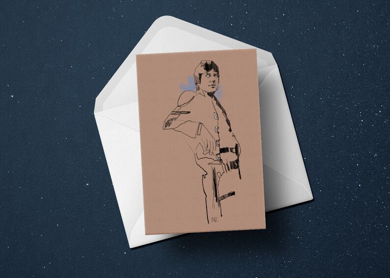 Battlestar Galactica Starbuck Birthday Greeting Card, Dirk Benedict 70s ...