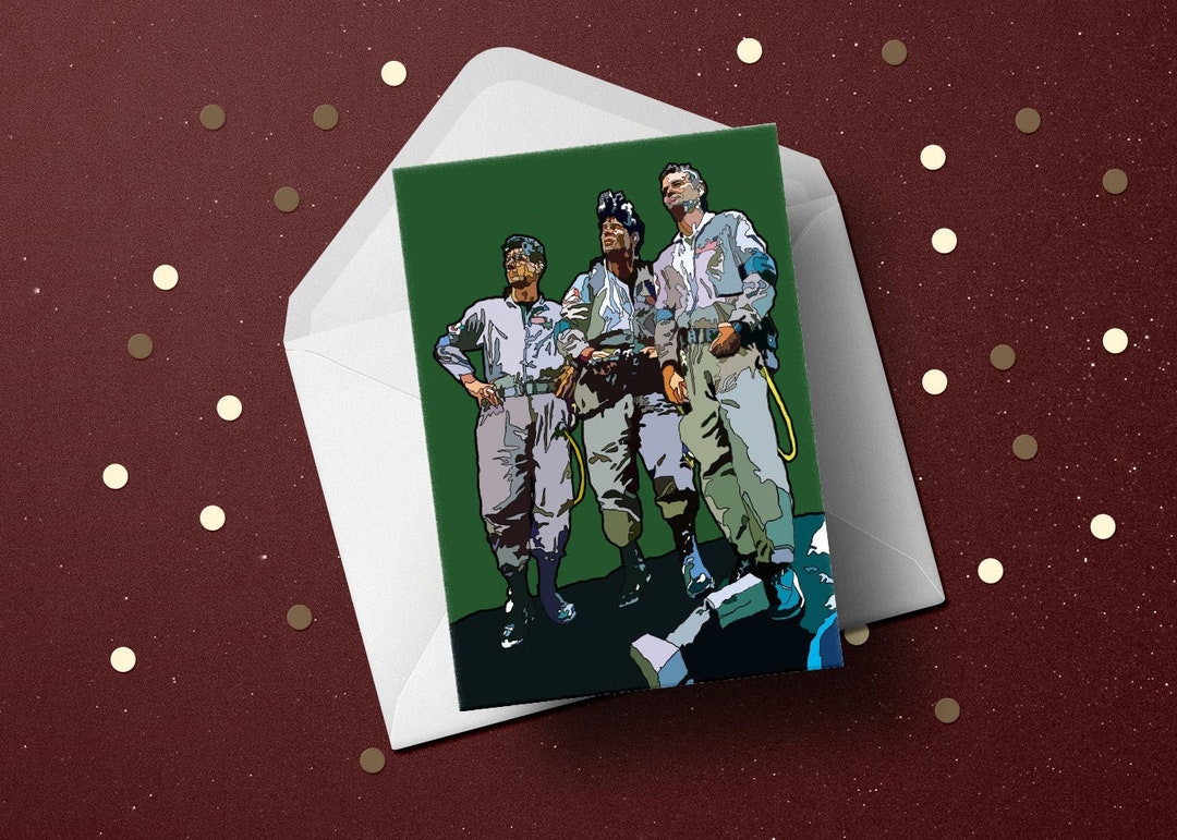 Ghostbusters Birthday Card: Retro 80s Movie Art - Etsy