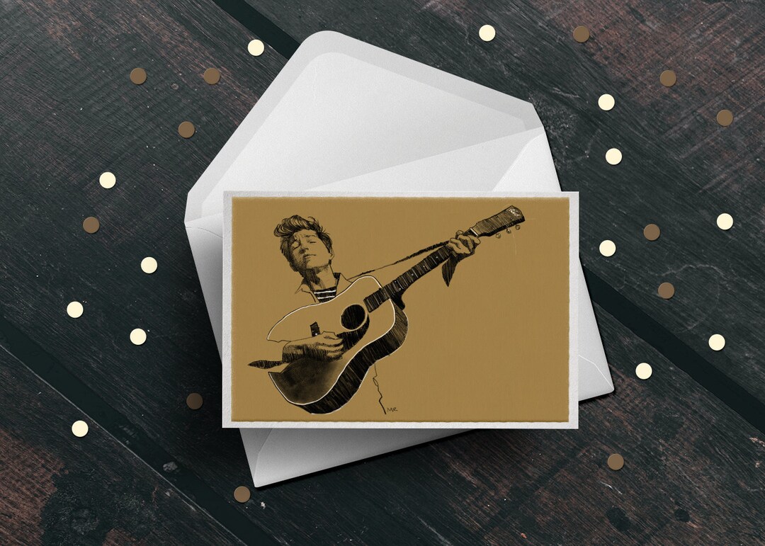 Bob Dylan Birthday Card: Vintage Folk Music Art (A6) - Etsy