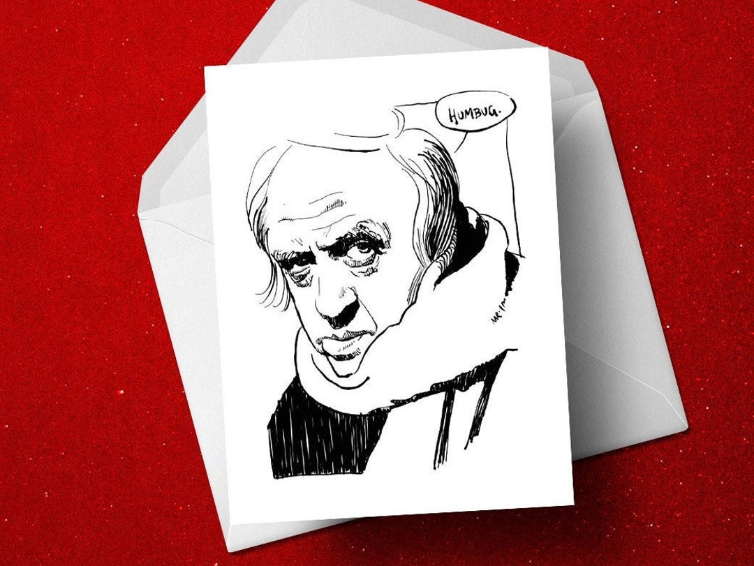 A Christmas Carol Scrooge Alastair Sim Holidays Seasons Greeting Card ...