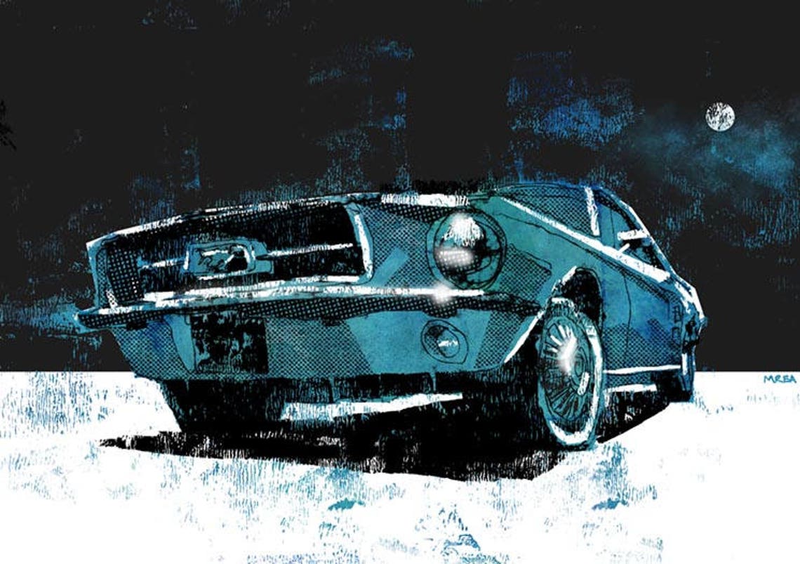 Ford Mustang Birthday Greeting Card Shelby GT Vintage Car - Etsy