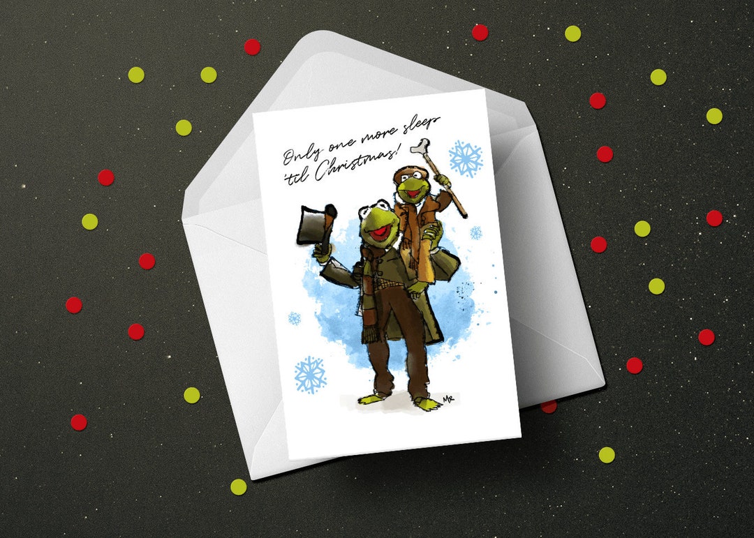 Muppets Christmas Carol Kermit Tiny Tim, Happy Holidays Funny Greeting ...