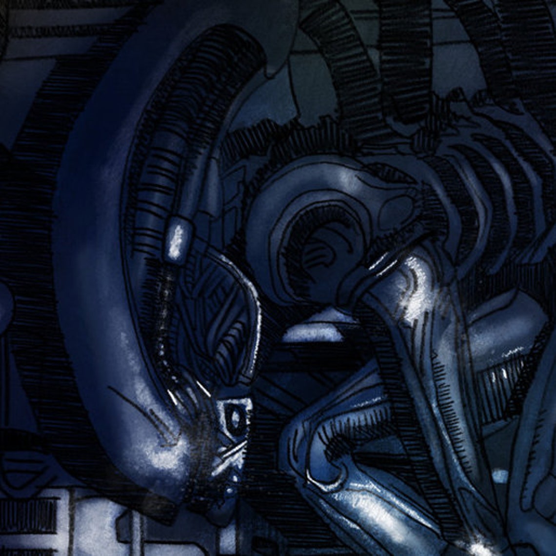 Aliens Xenomorph Sigourney Weaver Birthday Greeting Card 80s - Etsy