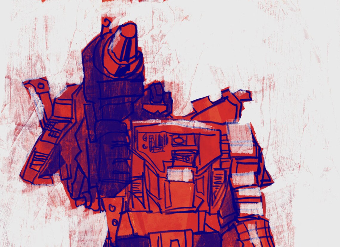 Grimlock Transformers A4 Print Robot Painting Transformers - Etsy