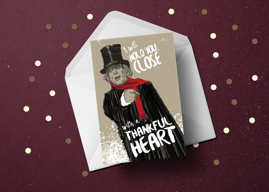 Muppets Christmas Carol Card: Michael Caine as Scrooge - Etsy