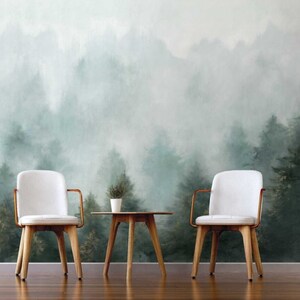 Daybreak Forest Removable Mural - Etsy