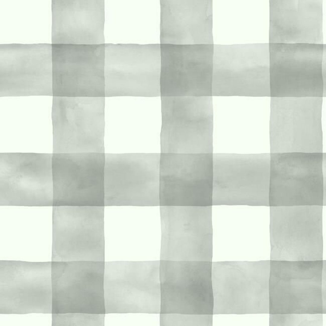 Checkers Watercolor Gray PEEL & STICK Wallpaper - Etsy