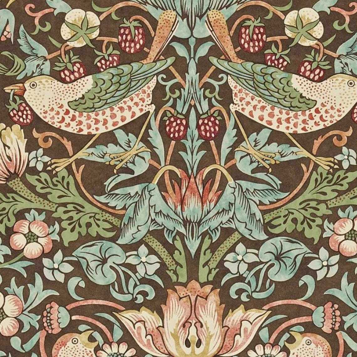 STRAWBERRY THIEF (multiple Colorways) - Etsy