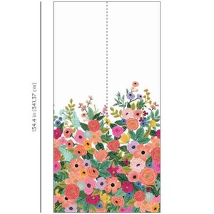 Floral Garden Party Wallpaper Mural - Etsy