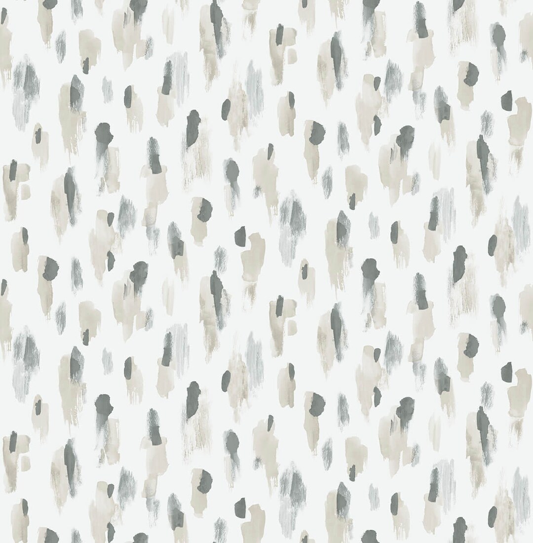 Catwalk Leopard Gray Wallpaper - Etsy