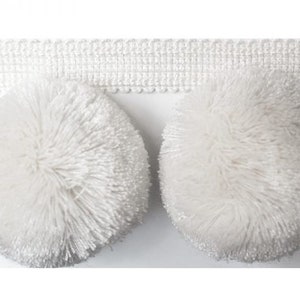 Fluffy Pom-pom Trim : White - Etsy