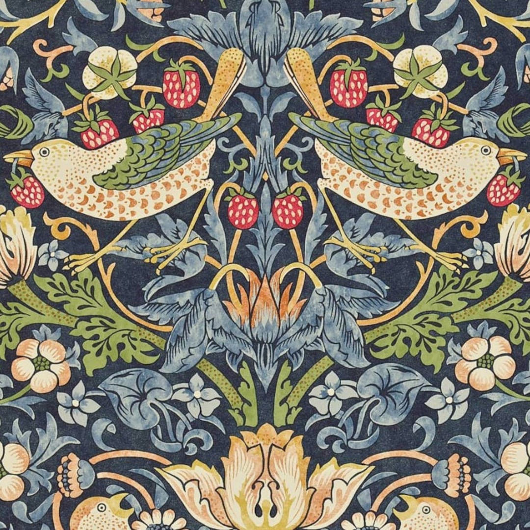 STRAWBERRY THIEF (multiple Colorways) - Etsy