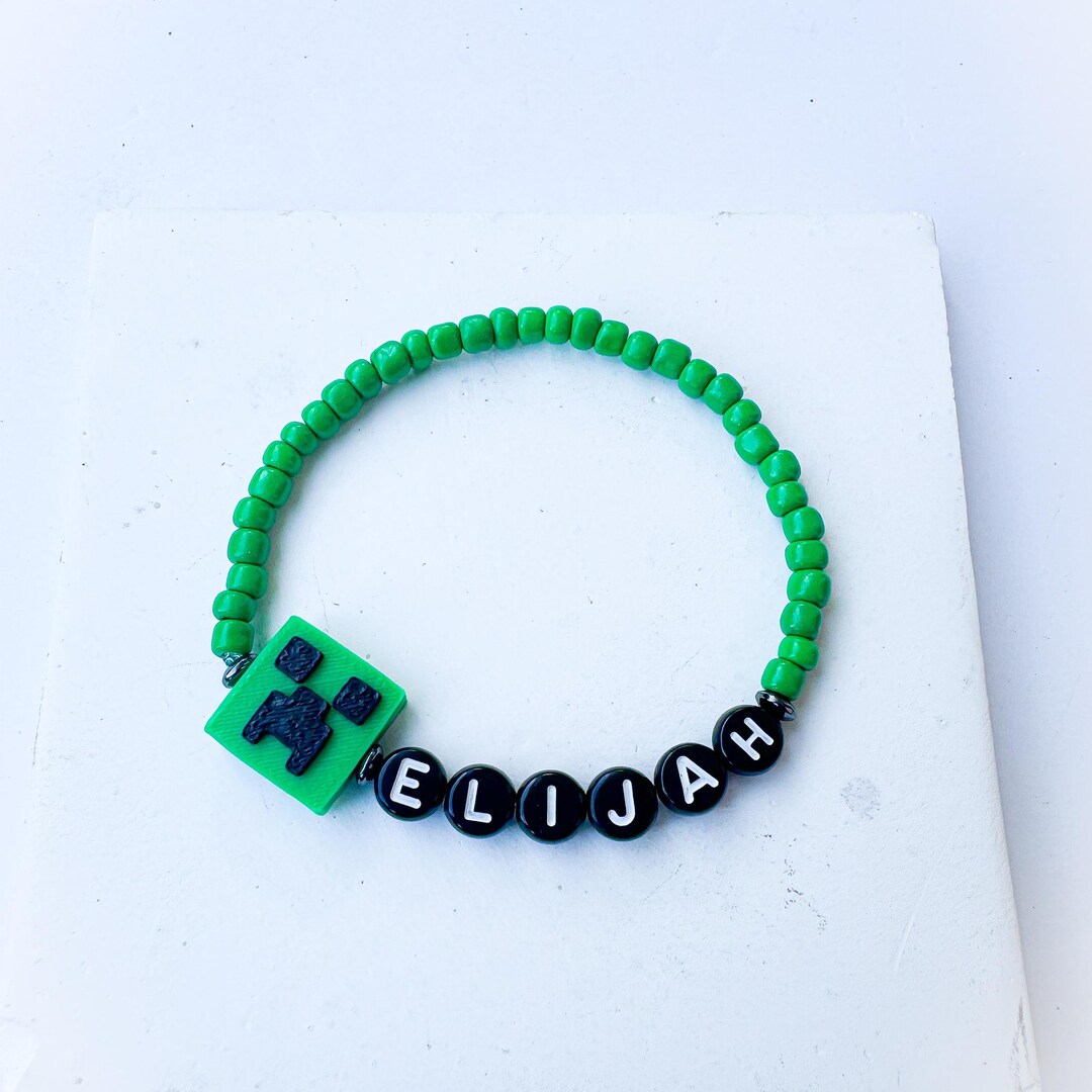 Personalizable Minecraft Bracelet | Minecraft Bracelet | A Minecraft ...