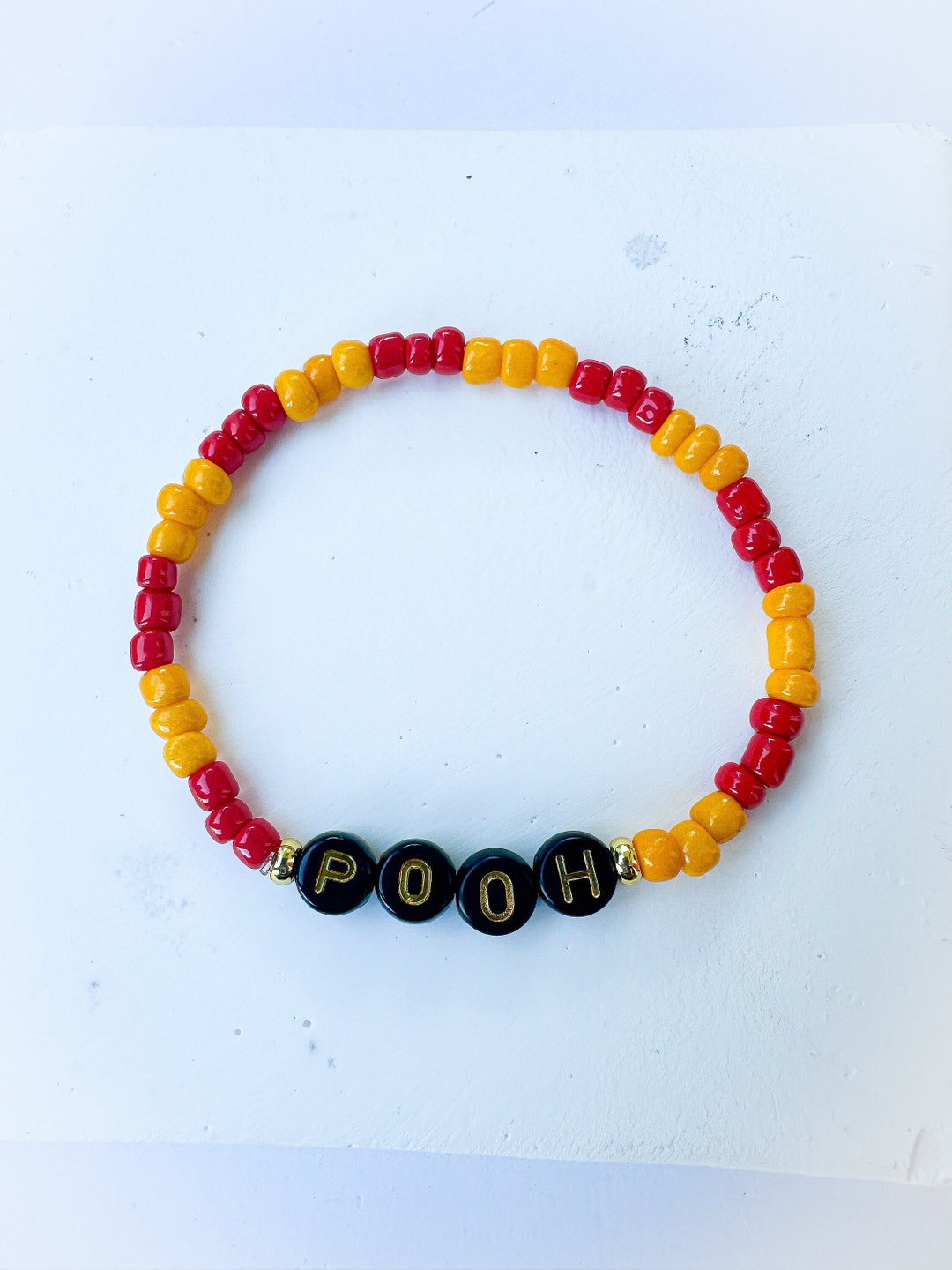 Winnie the Pooh Beaded Bracelet Pooh Bear Bracelet | Disney Bracelet | Disney Gift | Winnie the ...
