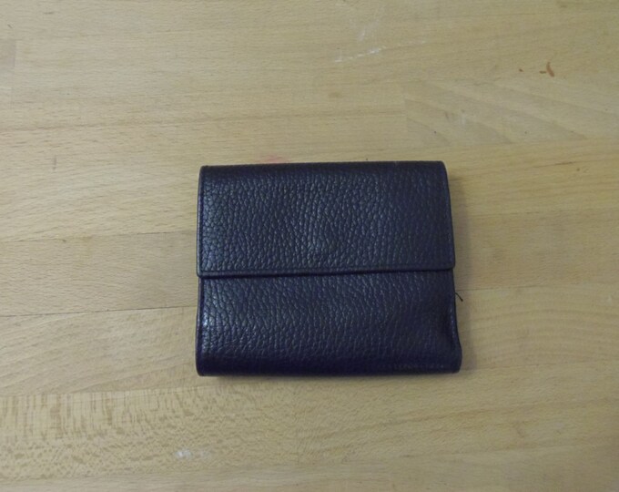 Vintage Small Fiocchi Italian Leather Black Unisex Wallet - Etsy