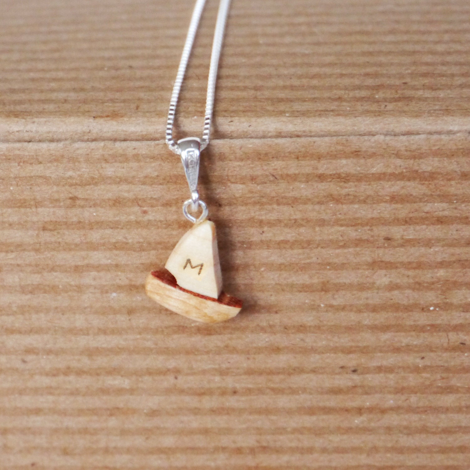 Personalised Wooden Sailing Boat Necklace - Etsy