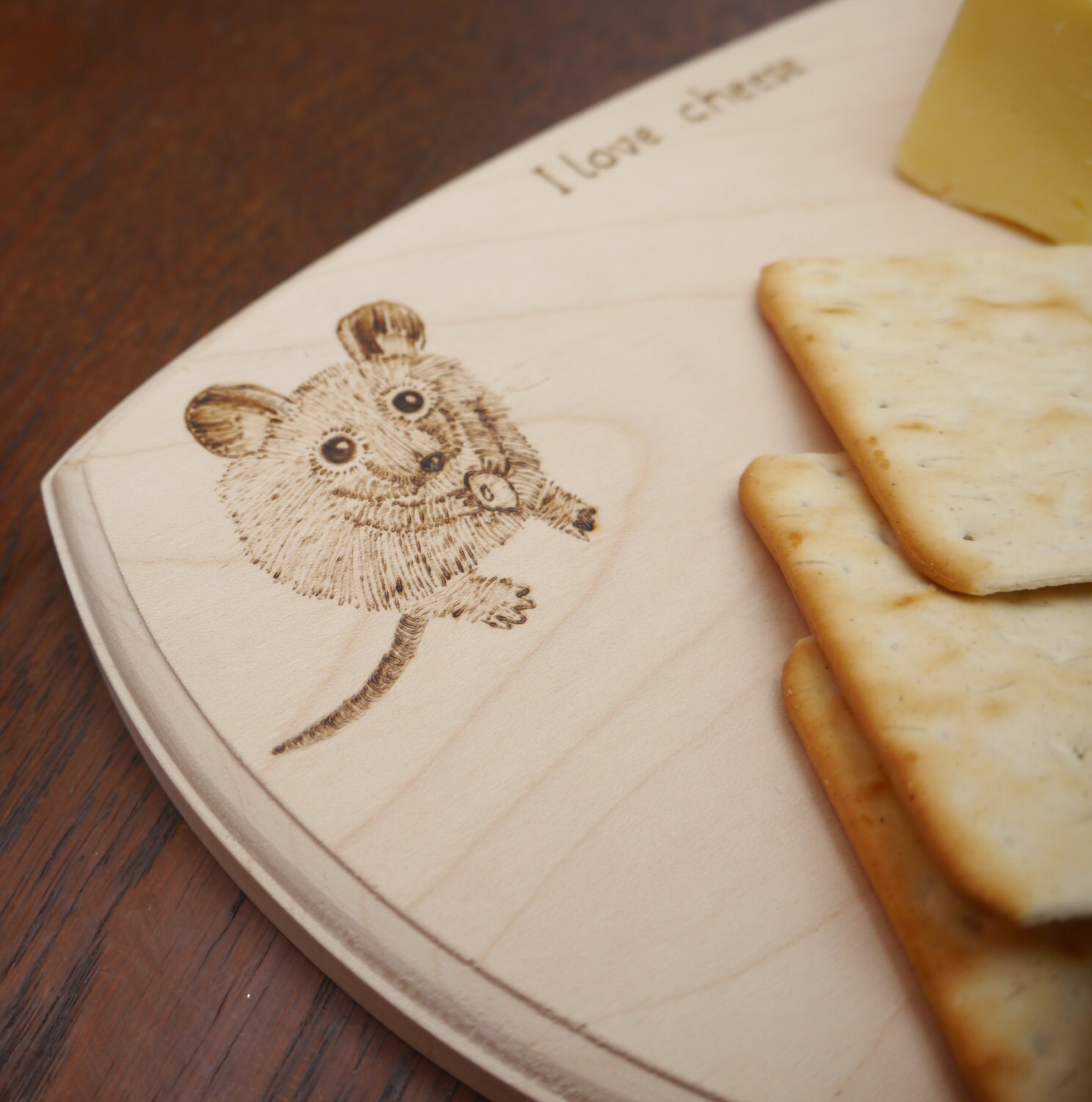 Personalised Mouse Cheese Board - Etsy