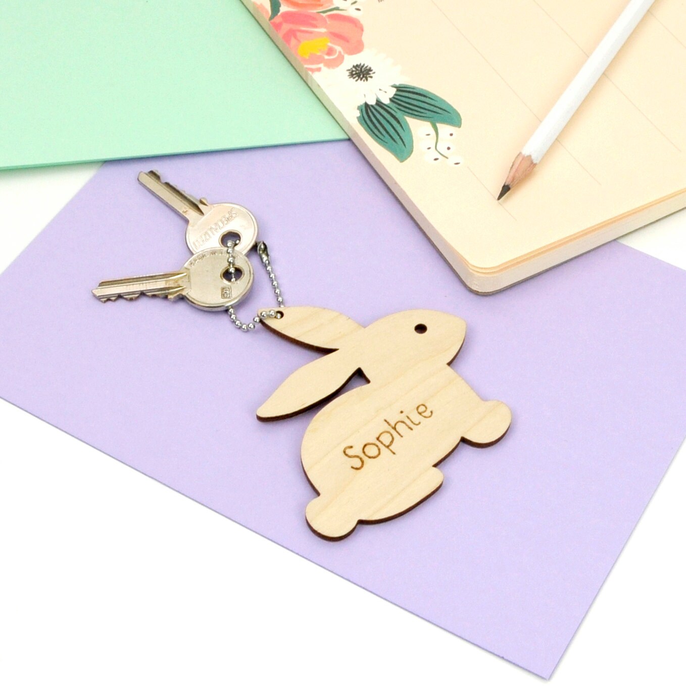 Cute Animal Key Ring - Etsy