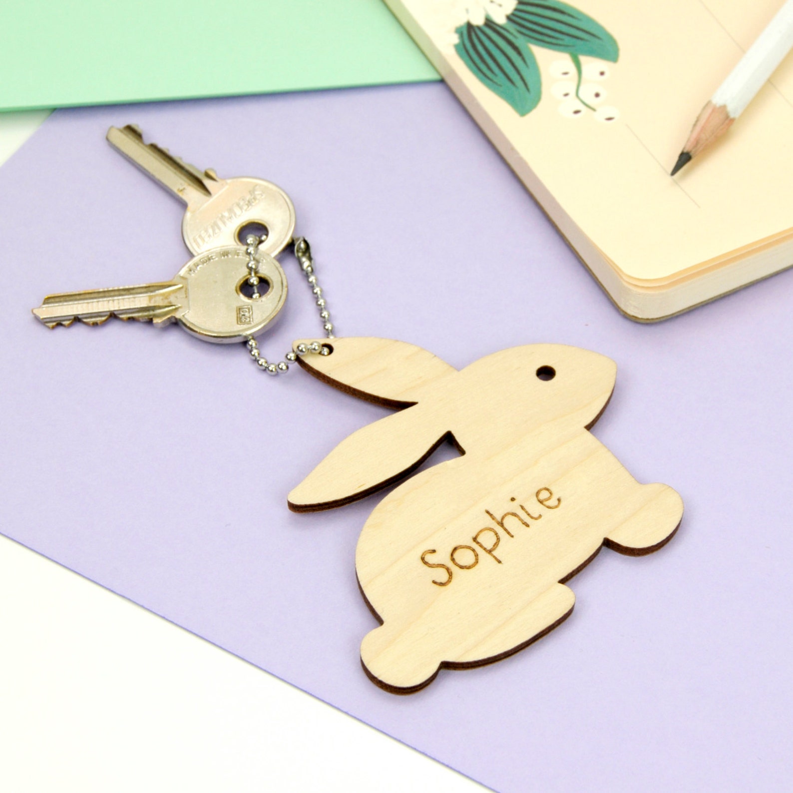 Cute Animal Key Ring - Etsy