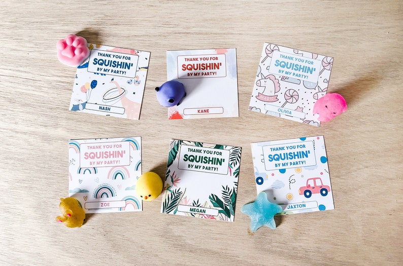 Squishy Happy Birthday Party Favor for Classroom, Fidget Toy for Kids ...