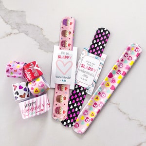 Valentines Day Personalized Slap Bracelet Classroom Gift | Slappy ...