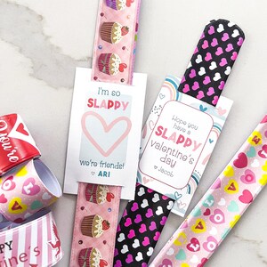 Valentines Day Personalized Slap Bracelet Classroom Gift | Slappy ...