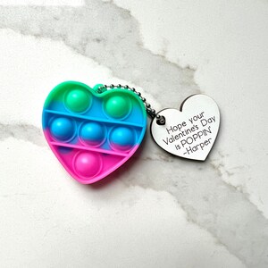 Set of Heart Pop It Valentines Gift for Kids | Non Candy Classroom ...
