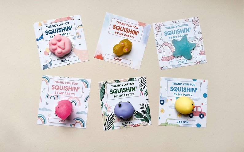 Squishy Happy Birthday Party Favor for Classroom, Fidget Toy for Kids ...