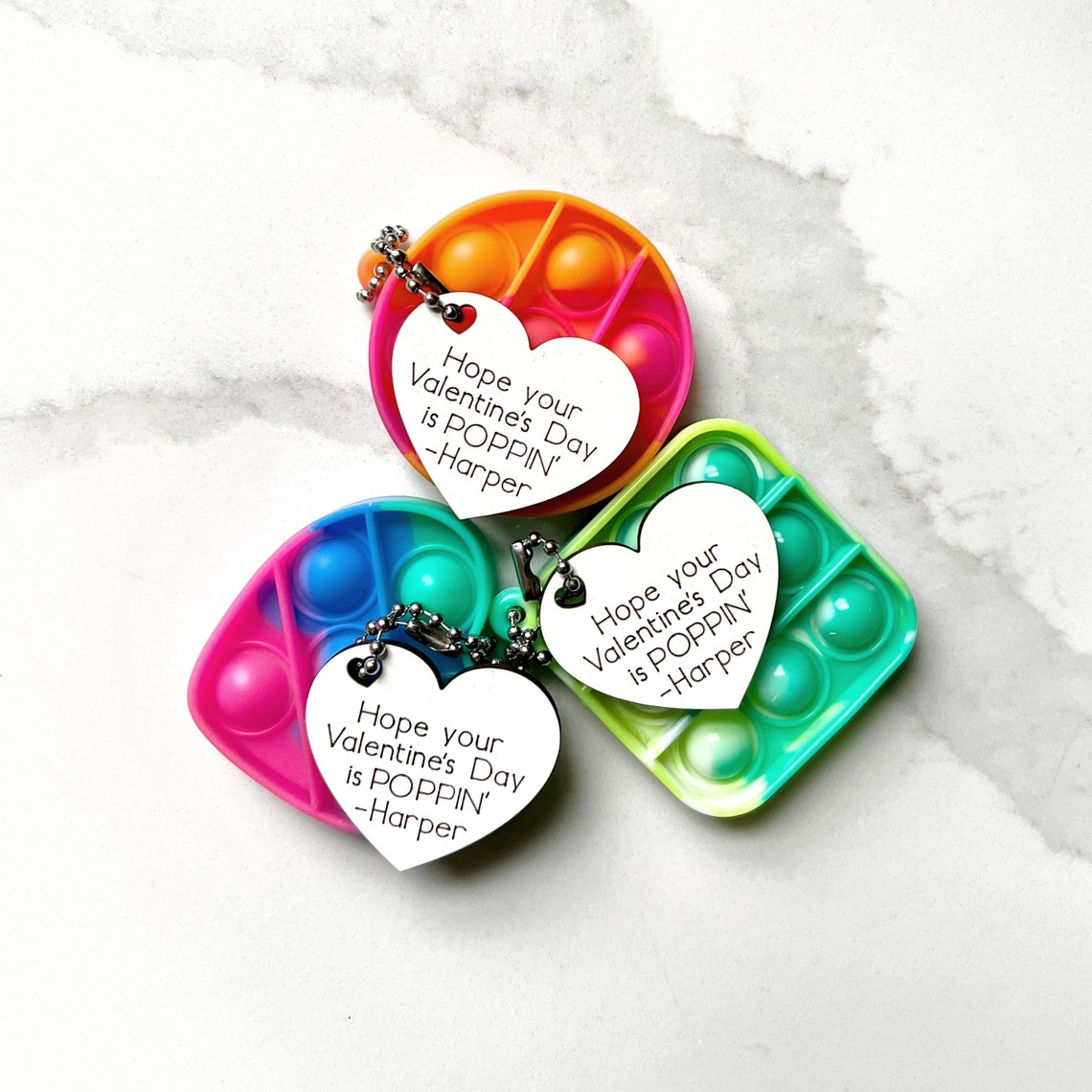 Set of Mixed Pop Its Valentines Gift for Kids | Non Candy Classroom ...