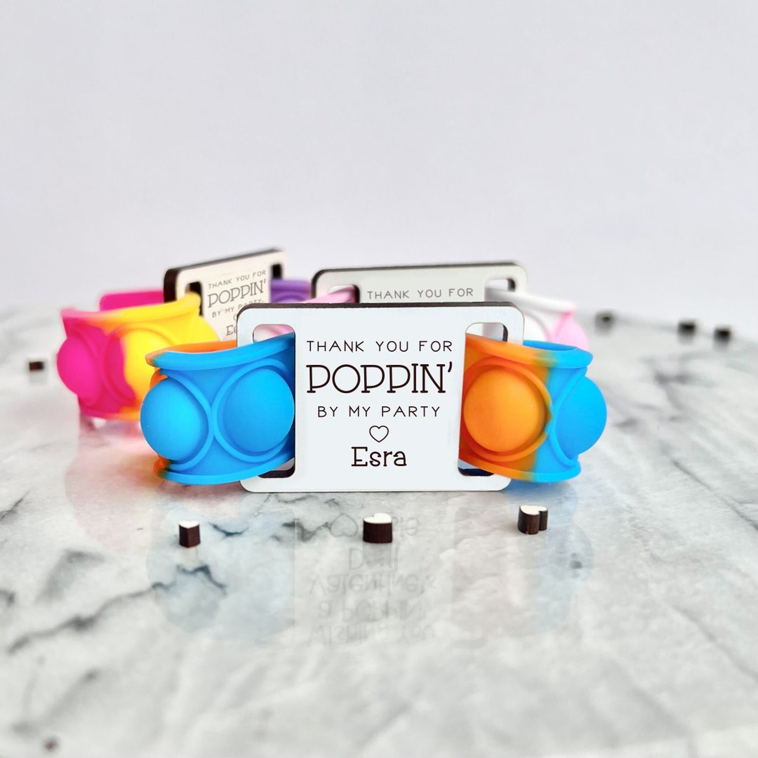 Set of Pop It Bracelet Gift for Kids Birthday Party, Non Food Classroom ...