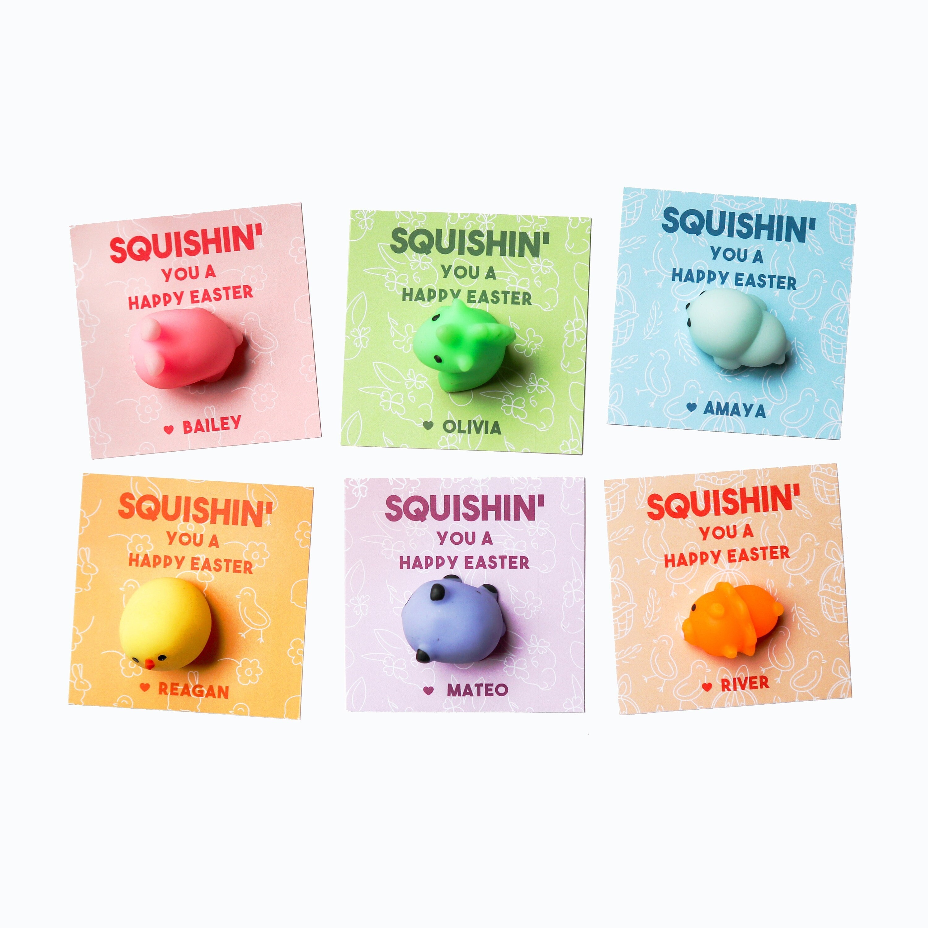 Squishy Happy Easter Party Favor for Classroom, Fidget Toy for Kids ...