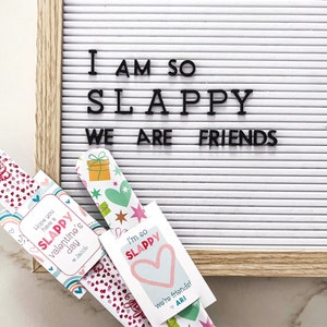 Valentines Day Personalized Slap Bracelet Classroom Gift | Slappy ...