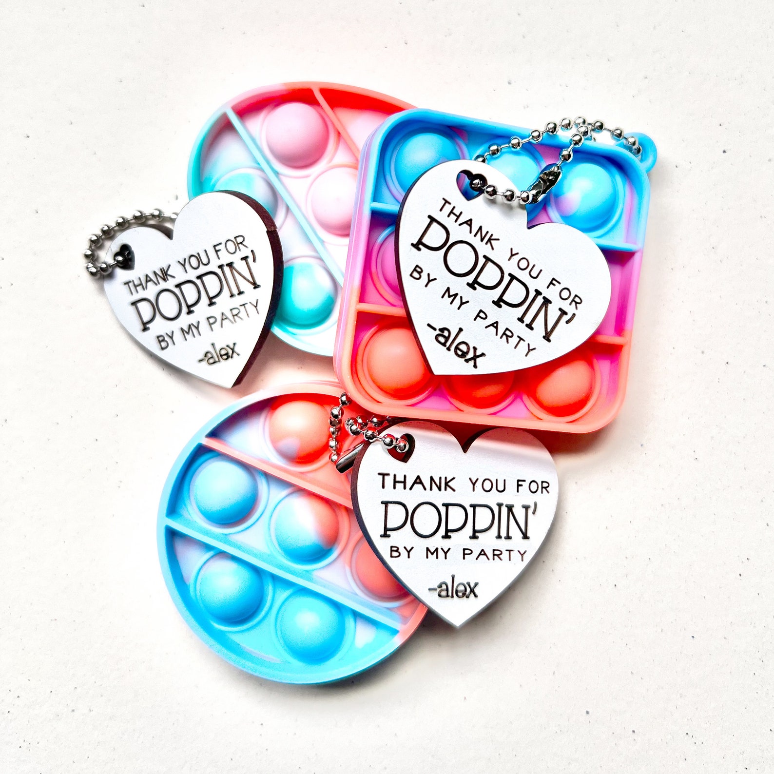 Set of Mixed Pop Its Birthday Party Favor for Kids Non Candy Classroom ...