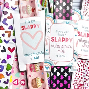 Valentines Day Personalized Slap Bracelet Classroom Gift | Slappy ...