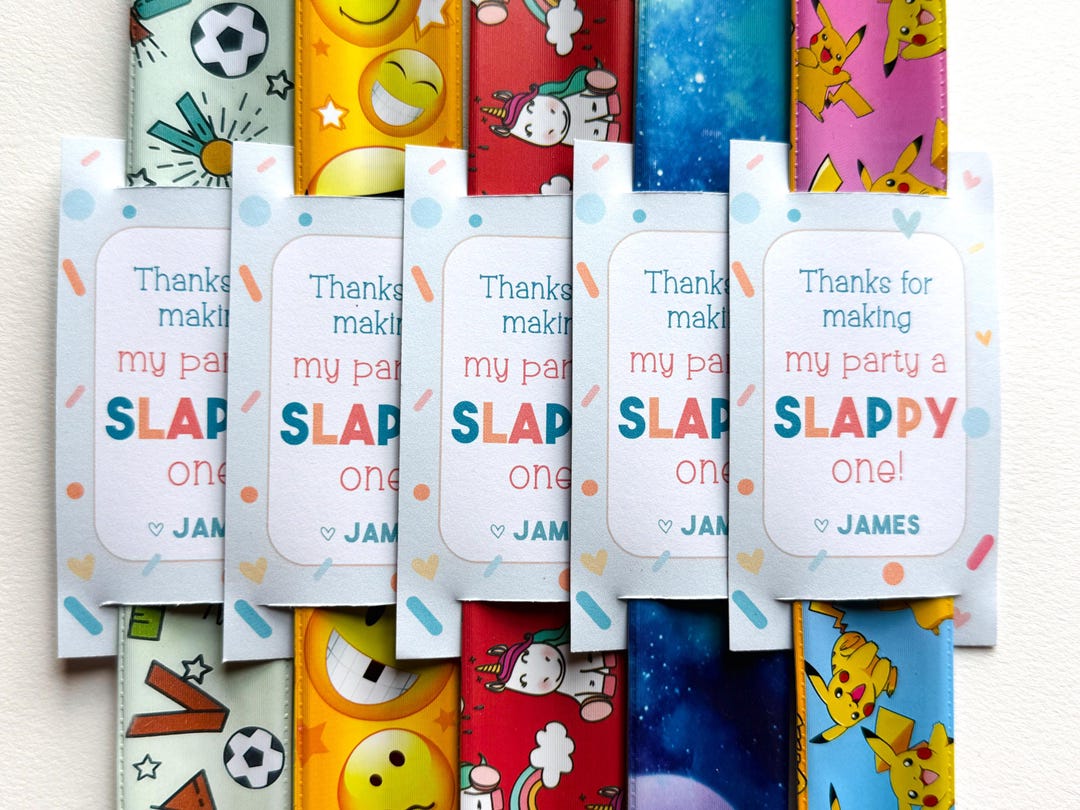 Birthday Personalized Slap Bracelet | Slappy Birthday Bracelet | Non ...
