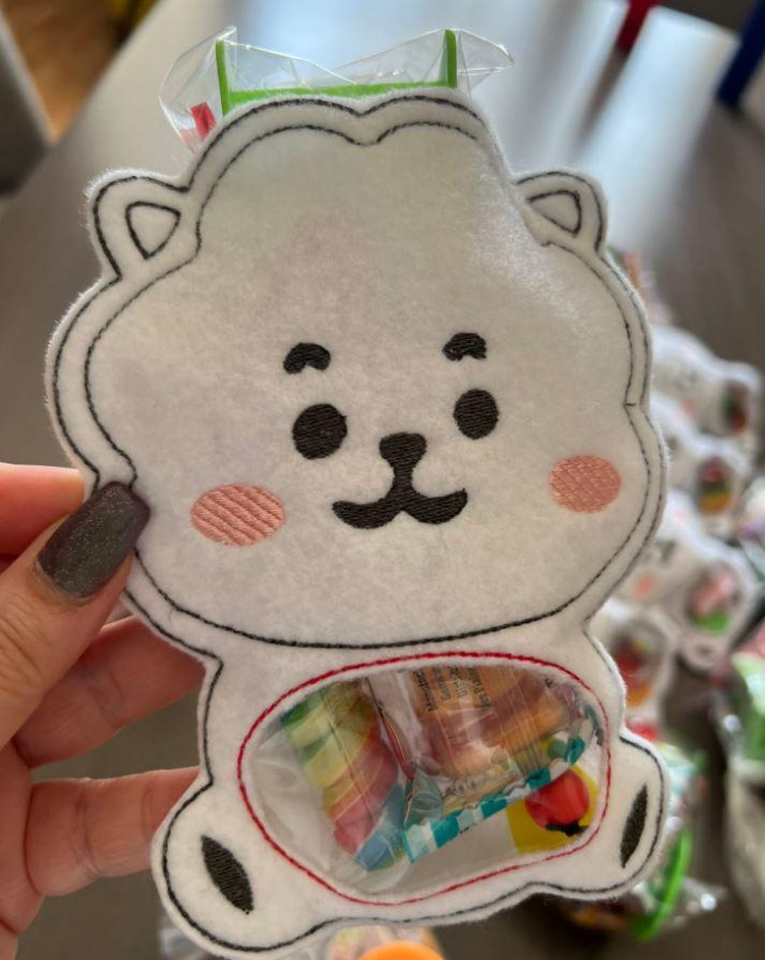 BT21 RJ Candy Bag ITH Design • Bts Army Kpop Digital Embroidery File - Etsy