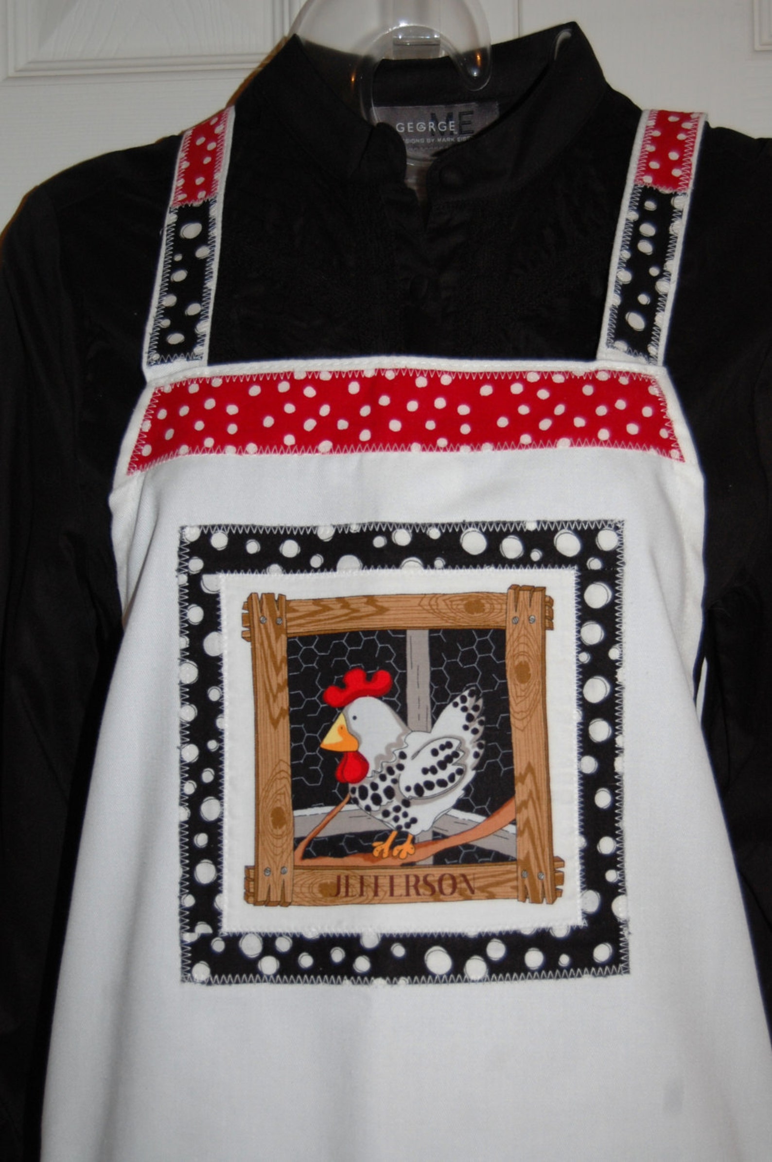 Foul Play Chicken Apron With Polka Dots - Etsy