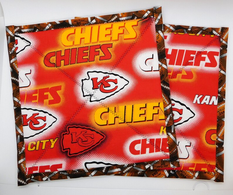 Kansas City Chiefs Extra Large 10 X 10 Pot Holders Game Day Cooking ...