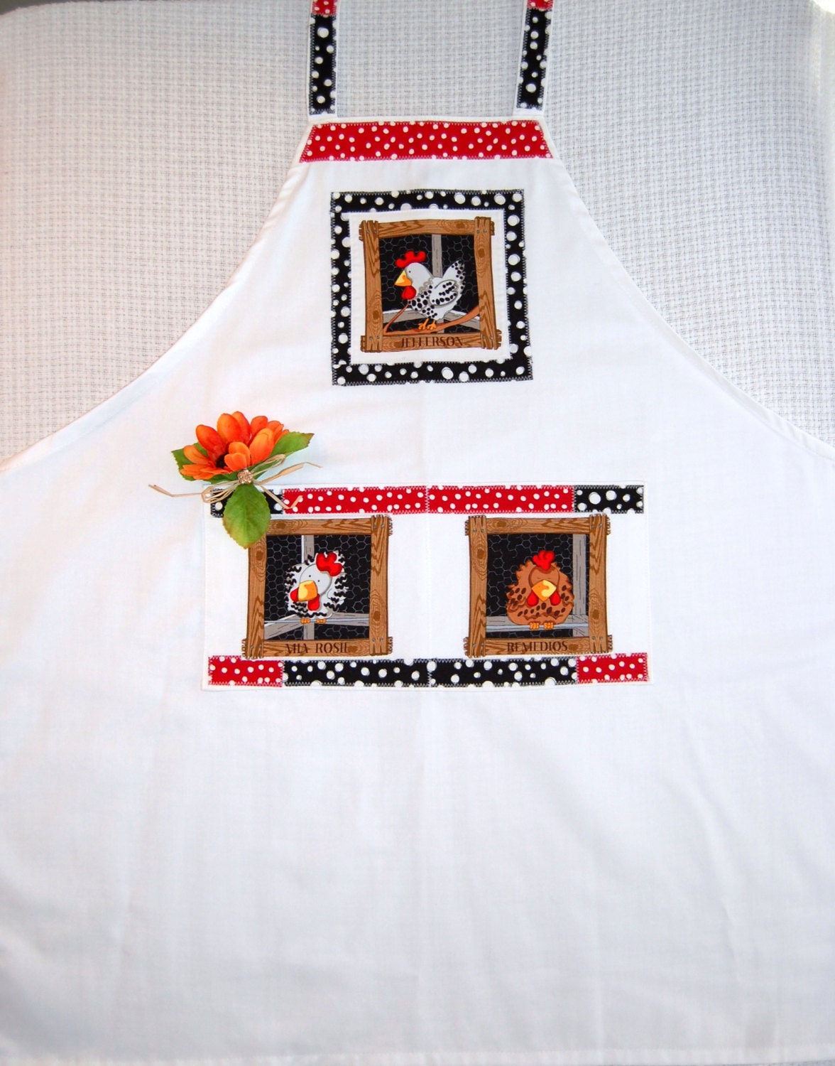 Foul Play Chicken Apron With Polka Dots - Etsy