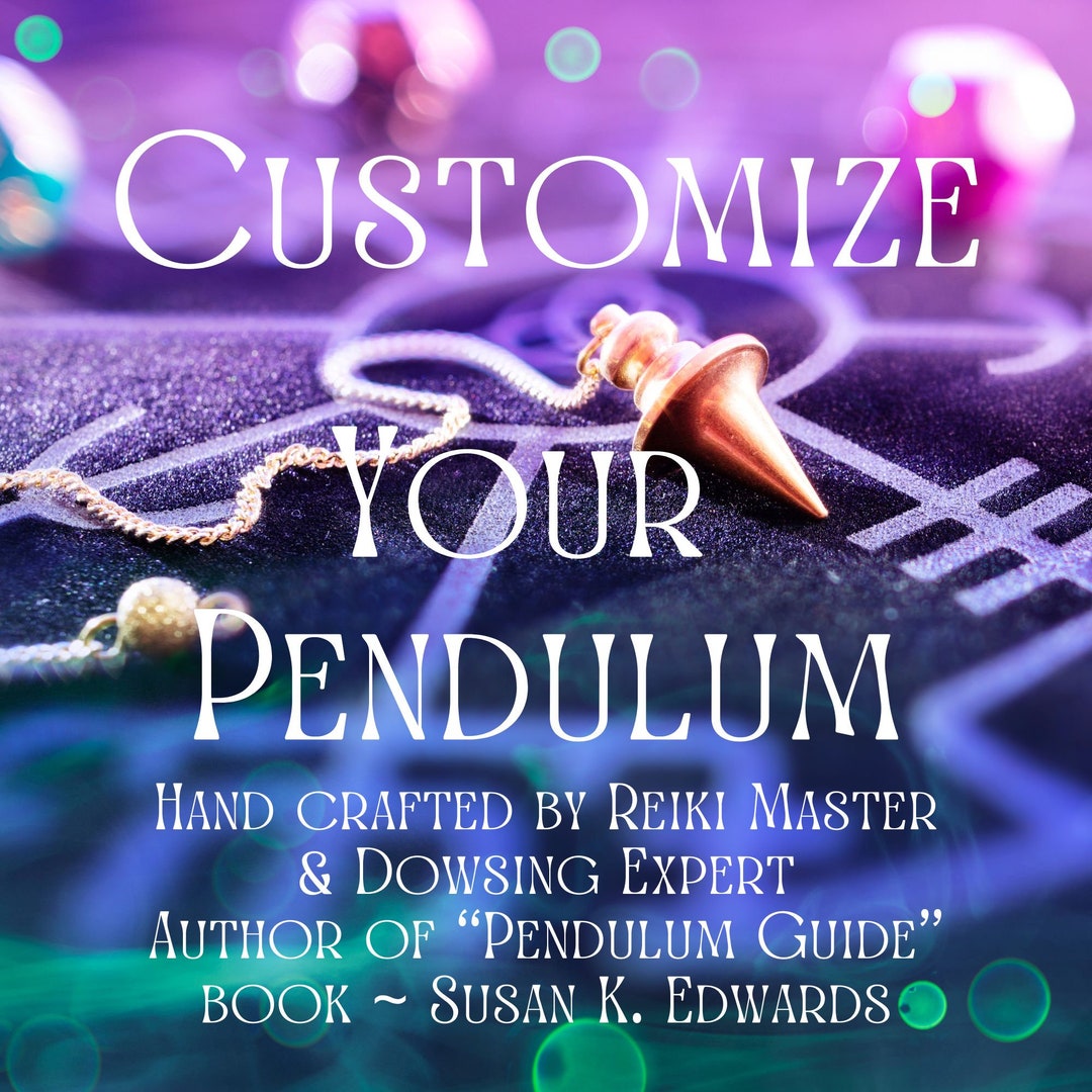 Customize Your Pendulum personalize Your Genuine Gemstone Dowsing ...
