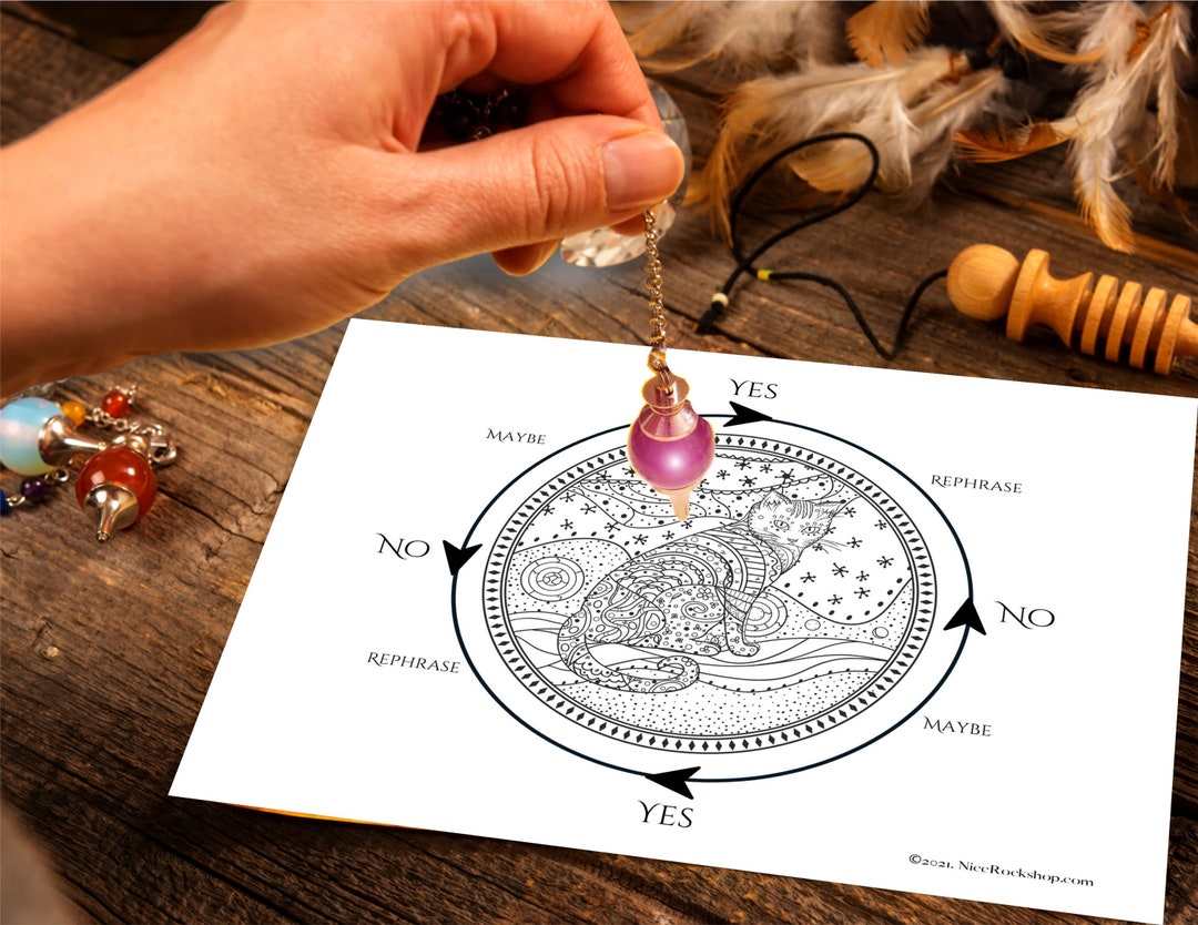 Pendulum Chart | Cat Coloring Page Design | Instant Digital ...