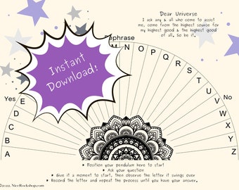 Alphabet Dowsing Chart Printable - Etsy