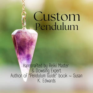 Pendulum Dowsing | Custom Genuine Gemstone | Personalized Dowsing Tool ...