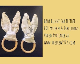 Bunny Ear Teether - Etsy