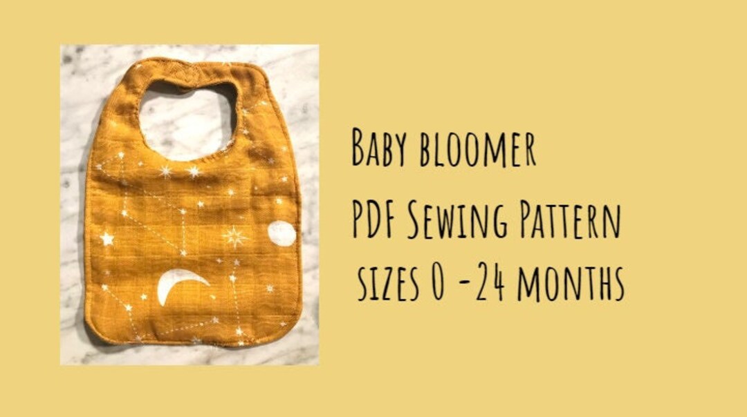 Baby Bib PDF Sewing Pattern: Bib | Baby | Toddler | Baby Bib | Pattern ...