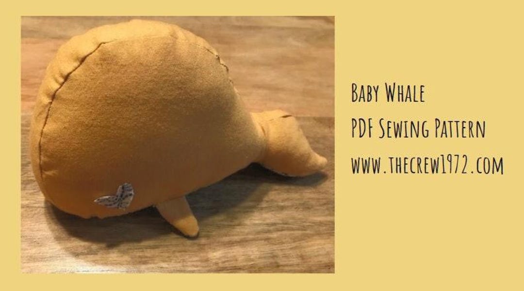 Baby Whale PDF Sewing Pattern: Baby Whale | Baby | Toddler | Baby Whale ...