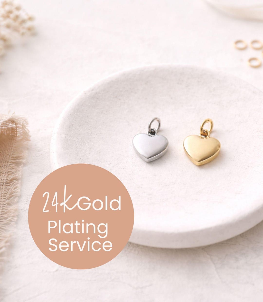 24k Gold Plating Service for Sterling Silver & Brass Jewellery - Etsy