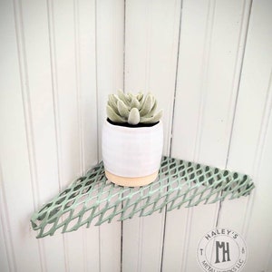 Corner Shelf Jade Bronze Brass Metal 12 or 20 Inch Floating Shelves ...