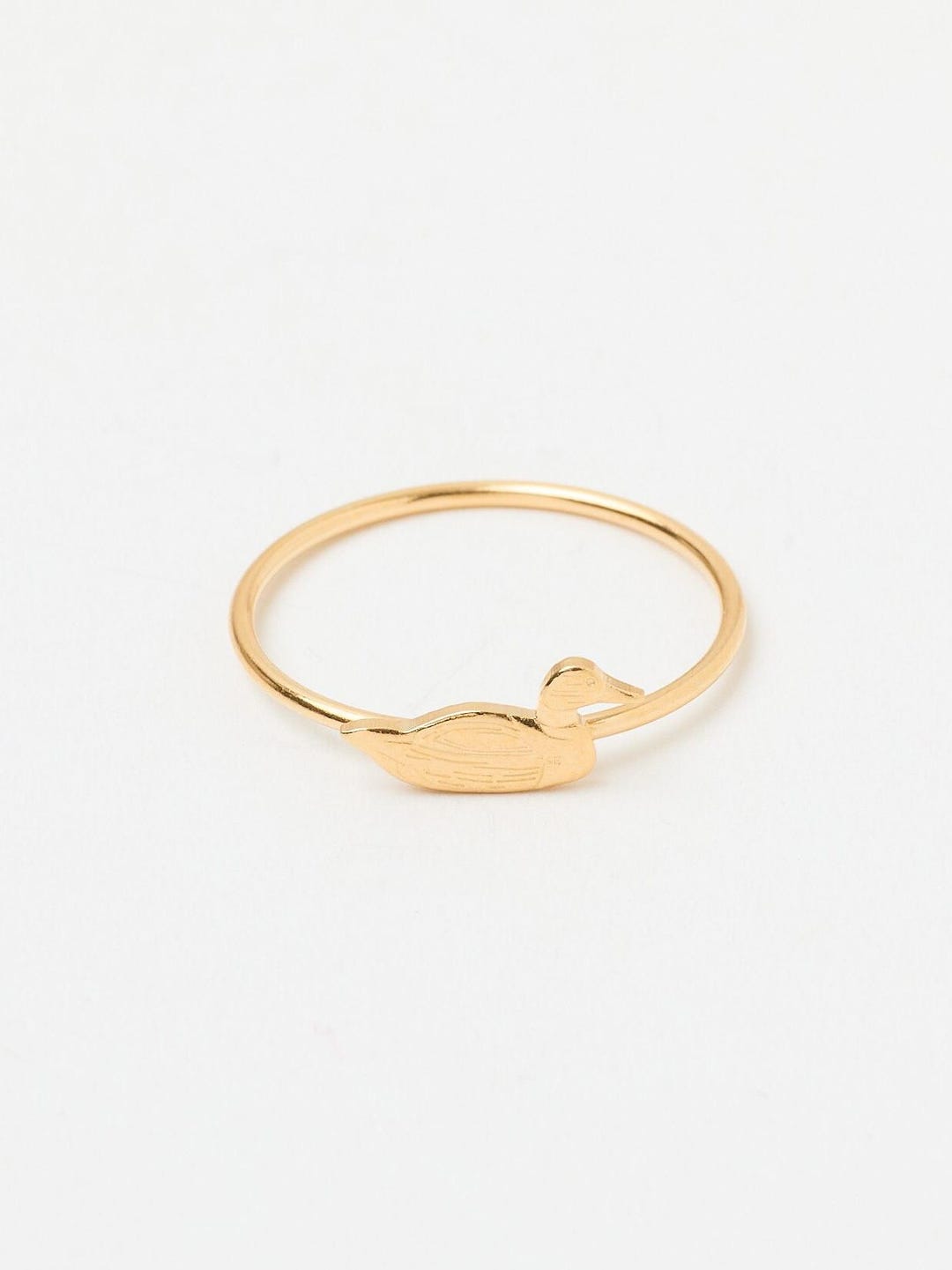 Unique Ring Duck Golden Ring Duckling Stackable Ring - Etsy
