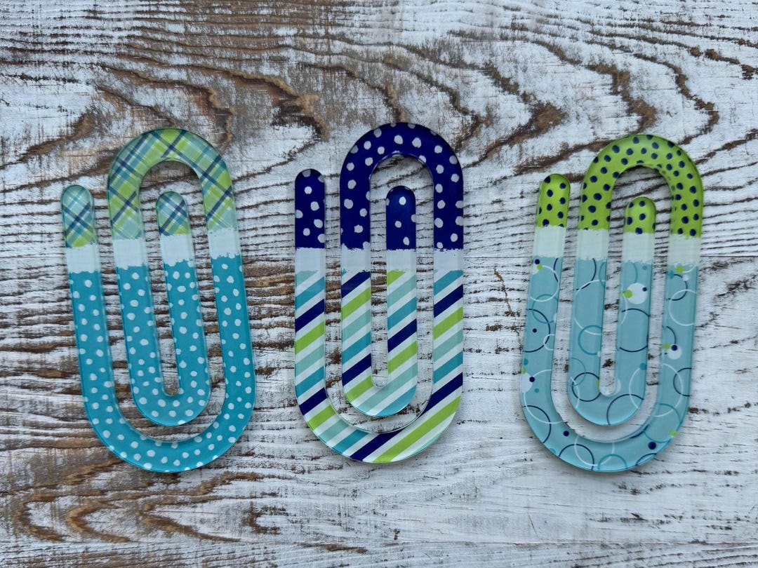 Jumbo Paperclip Bookmarks | Polka Dots | Set of 3 - Etsy